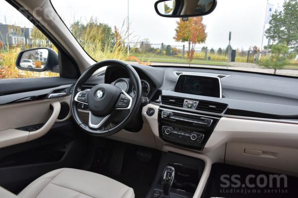 Blue BMW X1 2018 in Riga, with an engine capacity of 2.00 L and mileage of 219 thousand km for 14990 €, photo 10 on AUTOMOTO.COM.LV