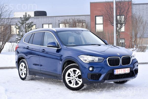 Blue BMW X1 2018 in Riga, with an engine capacity of 2.00 L and mileage of 218 thousand km for 13950 €, photo 4 on AUTOMOTO.COM.LV
