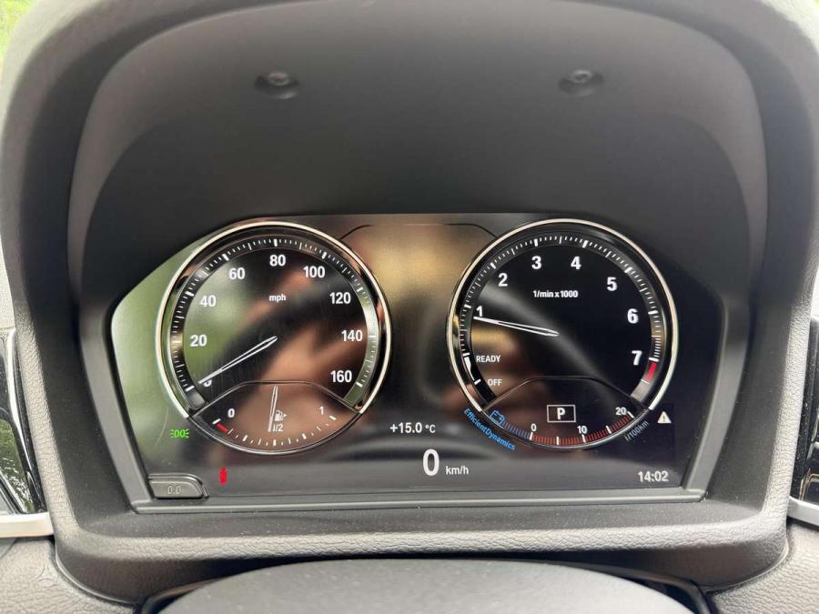 Blue BMW X1 2018 in Kaunas, with an engine capacity of 2.00 L and mileage of 50 thousand km for 15950 €, photo 32 on AUTOMOTO.COM.LV