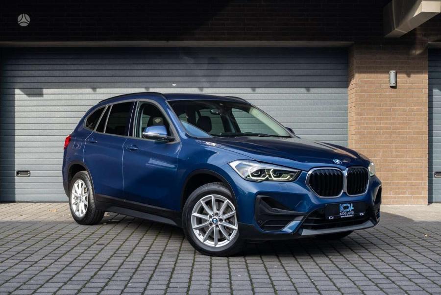Blue BMW X1 2021 in Marijampole, with an engine capacity of 2.00 L and mileage of 250 thousand km for 16750 €, photo 1 on AUTOMOTO.COM.LV