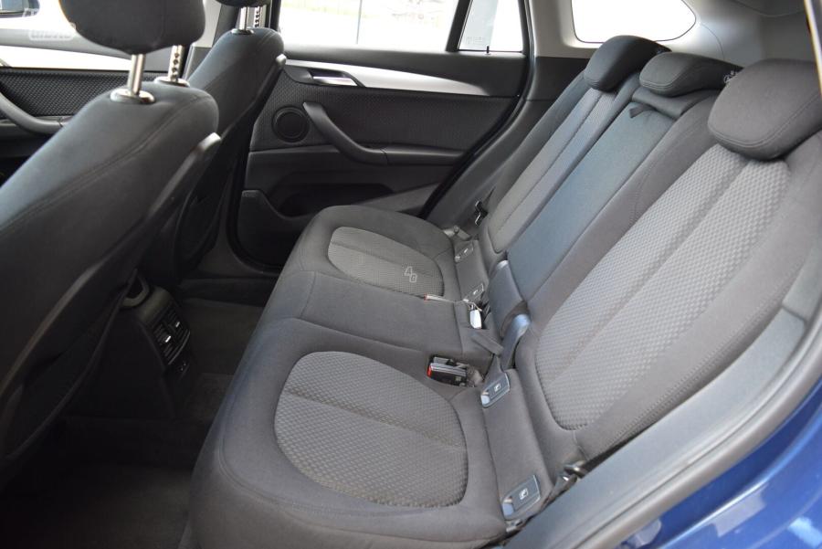 Blue BMW X1 2022 in Vilnius, with an engine capacity of 1.50 L and mileage of 109 thousand km for 17300 €, photo 11 on AUTOMOTO.COM.LV