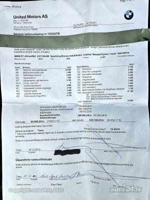 Коричневый БМВ Х1 2010 в Таллин, объемом двигателя 2.00 л и пробегом 380 тыс. км за 4999 €, фото 18 на AUTOMOTO.COM.LV