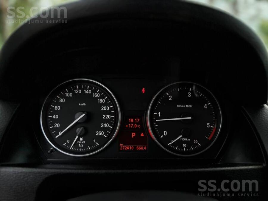 Brown BMW X1 2010 in Riga, with an engine capacity of 2.00 L and mileage of 272 thousand km for 5450 €, photo 12 on AUTOMOTO.COM.LV