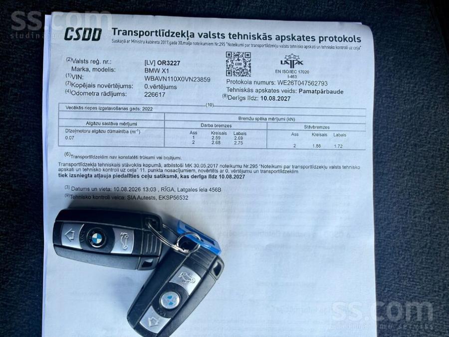 Brūns BMW X1 2010 Rīga, ar dzinēja tilpumu 2.00 L un nobraukumu 0 tūkst. km par 5990 €, foto 16 vietnē AUTOMOTO.COM.LV