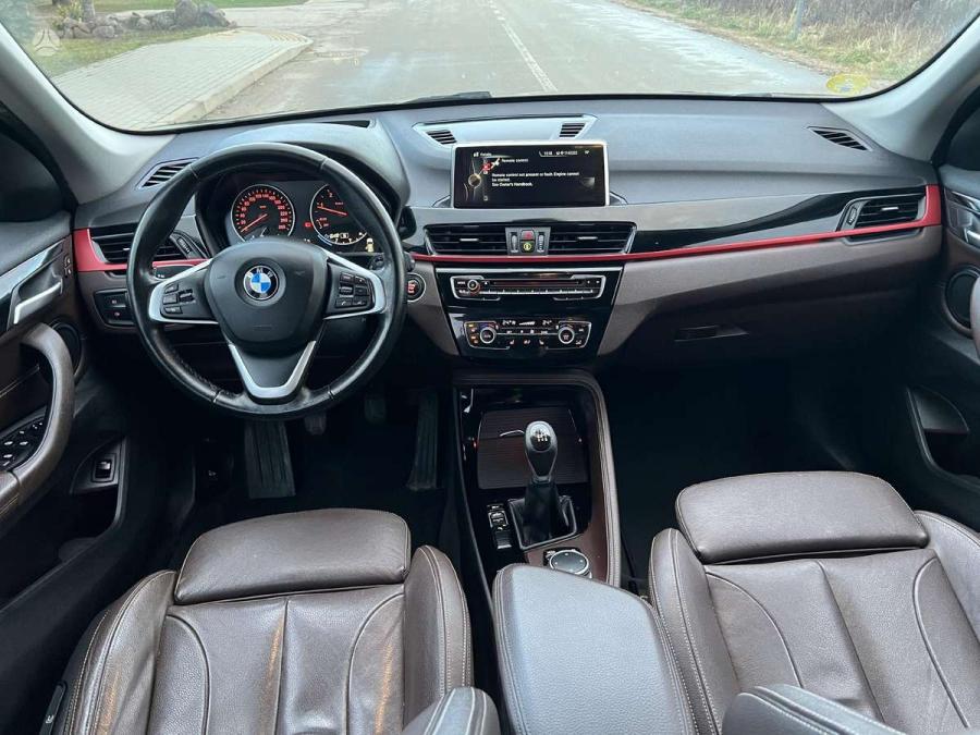 Brown BMW X1 2016 in Kaunas, with an engine capacity of 2.00 L and mileage of 237 thousand km for 11350 €, photo 19 on AUTOMOTO.COM.LV