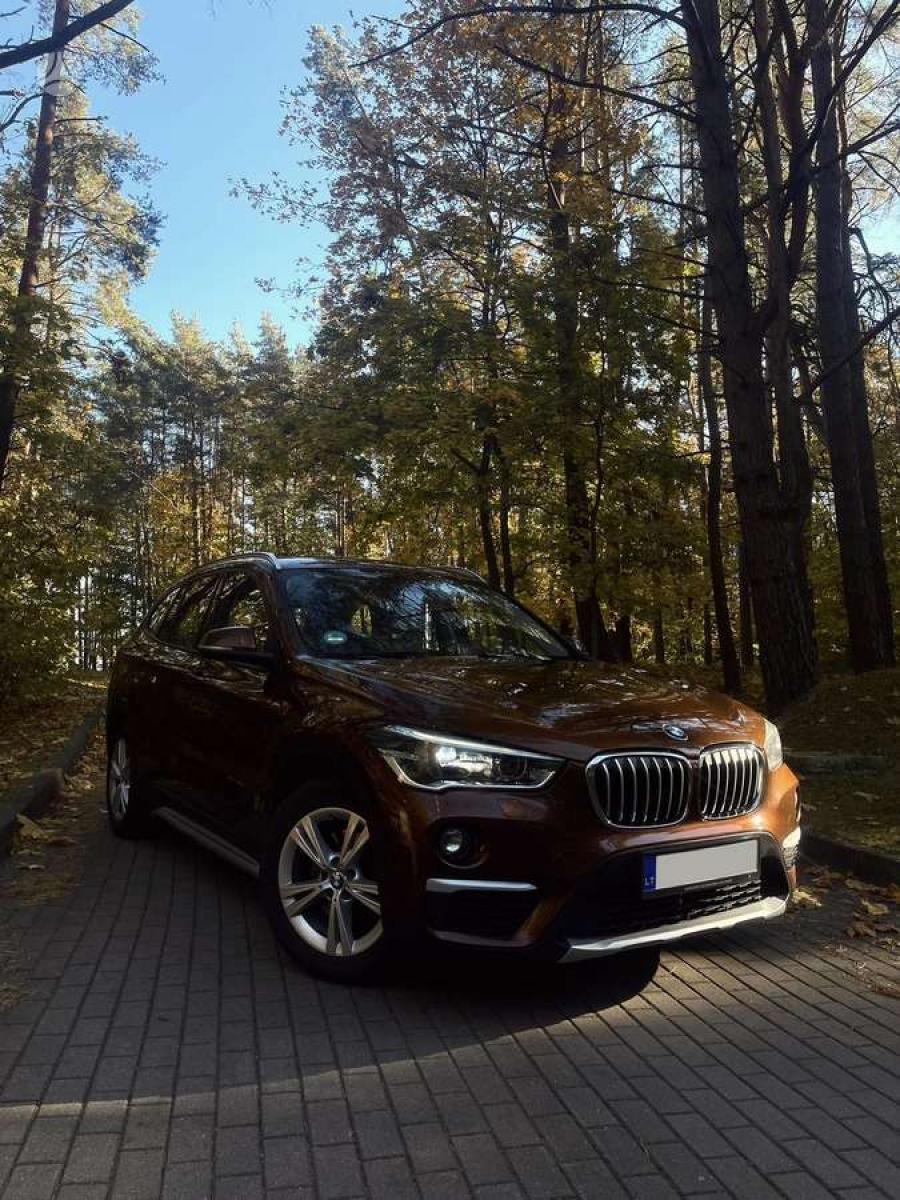 Brown BMW X1 2016 in Vilnius, with an engine capacity of 2.00 L and mileage of 141 thousand km for 13800 €, photo 21 on AUTOMOTO.COM.LV