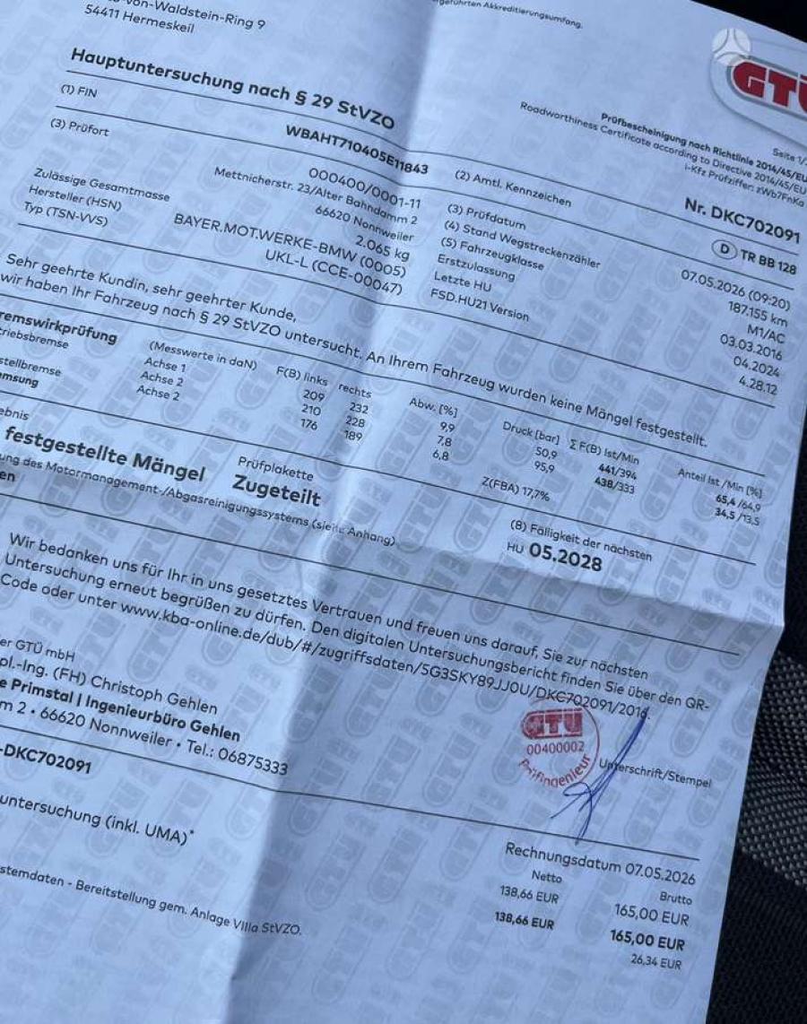 Brown BMW X1 2016 in Vilnius, with an engine capacity of 2.00 L and mileage of 191 thousand km for 12800 €, photo 33 on AUTOMOTO.COM.LV