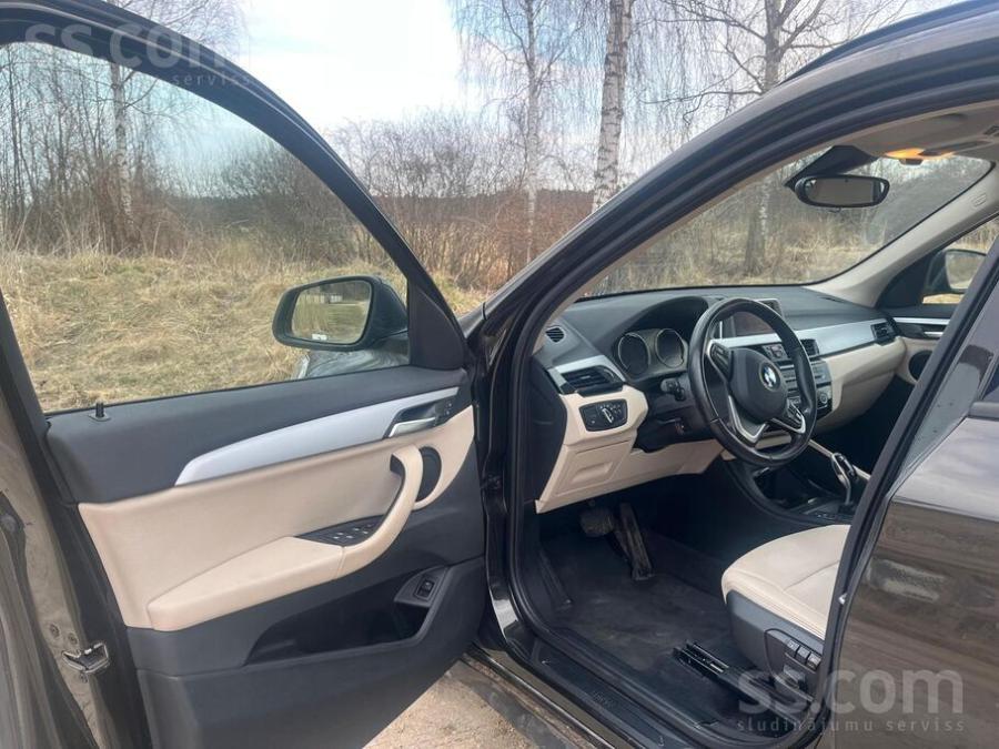 Brown BMW X1 2019 in Riga, with an engine capacity of 2.00 L and mileage of 58 thousand km for 19800 €, photo 10 on AUTOMOTO.COM.LV