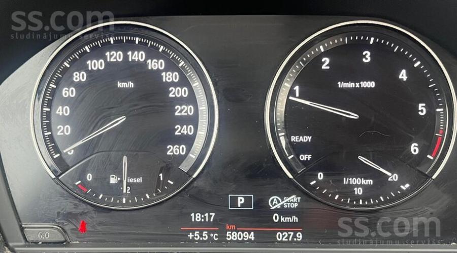 Brown BMW X1 2019 in Riga, with an engine capacity of 2.00 L and mileage of 58 thousand km for 19800 €, photo 11 on AUTOMOTO.COM.LV