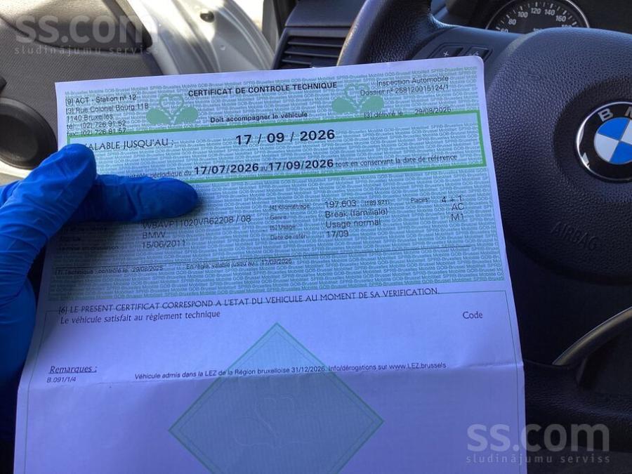 BMW X1 2011 in Valmiera, with an engine capacity of 2.00 L and mileage of 199 thousand km for 7250 €, photo 19 on AUTOMOTO.COM.LV