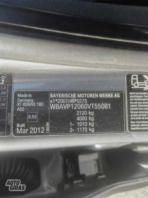 BMW X1 2012 in Kaunas, with an engine capacity of 2.00 L and mileage of 101 thousand km for 3150 €, photo 9 on AUTOMOTO.COM.LV