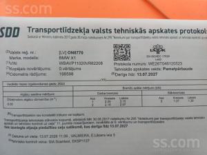 Grey BMW X1 2011 in Valmiera, with an engine capacity of 2.00 L and mileage of 199 thousand km for 7900 €, photo 23 on AUTOMOTO.COM.LV