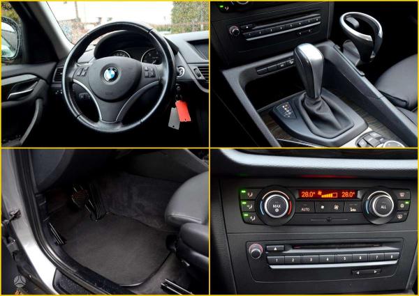 Grey BMW X1 2012 in Kaunas, with an engine capacity of 2.00 L and mileage of 282 thousand km for 7800 €, photo 10 on AUTOMOTO.COM.LV