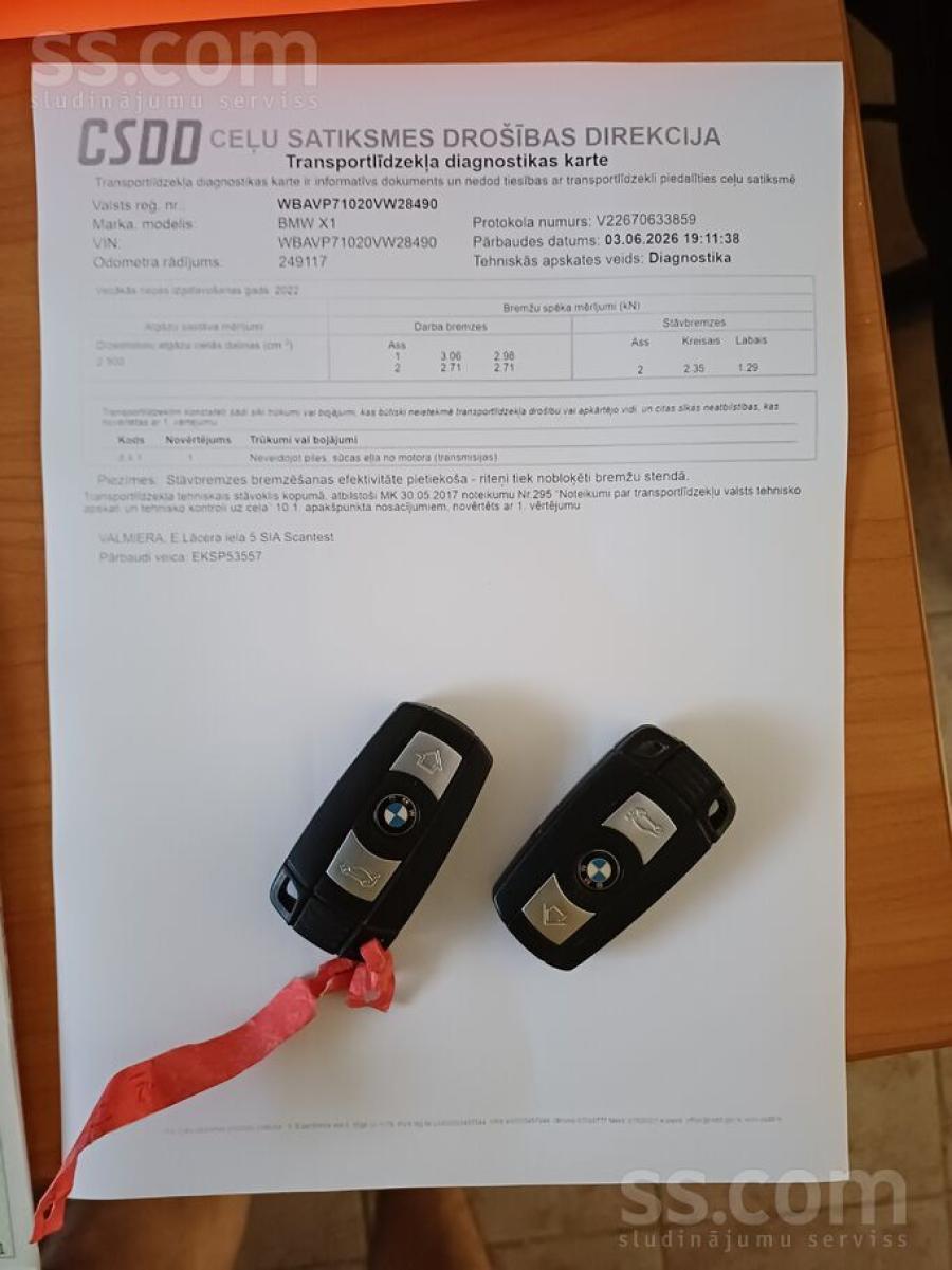 Серый БМВ Х1 2013 в Валмиера, объемом двигателя 2.00 л и пробегом 249 тыс. км за 7300 €, фото 22 на AUTOMOTO.COM.LV