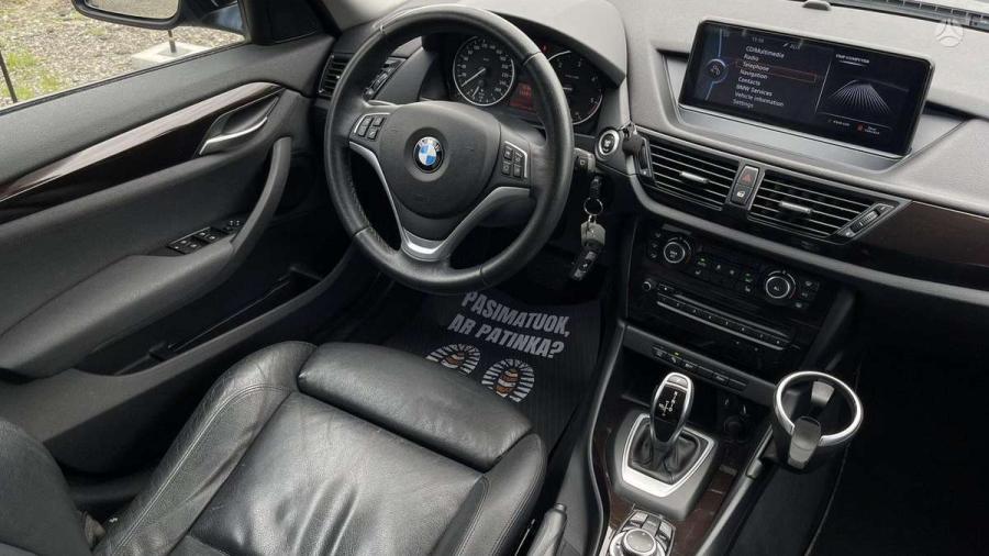 Grey BMW X1 2013 in Marijampole, with an engine capacity of 2.00 L and mileage of 367 thousand km for 7990 €, photo 13 on AUTOMOTO.COM.LV