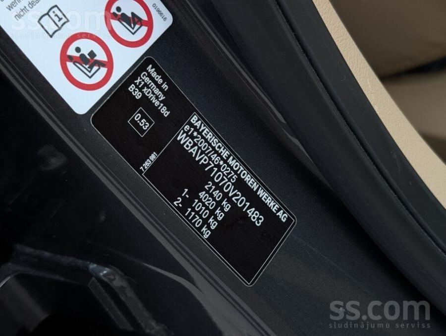 Pelēks BMW X1 2014 Jūrmala, ar dzinēja tilpumu 2.00 L un nobraukumu 288 tūkst. km par 9950 €, foto 33 vietnē AUTOMOTO.COM.LV