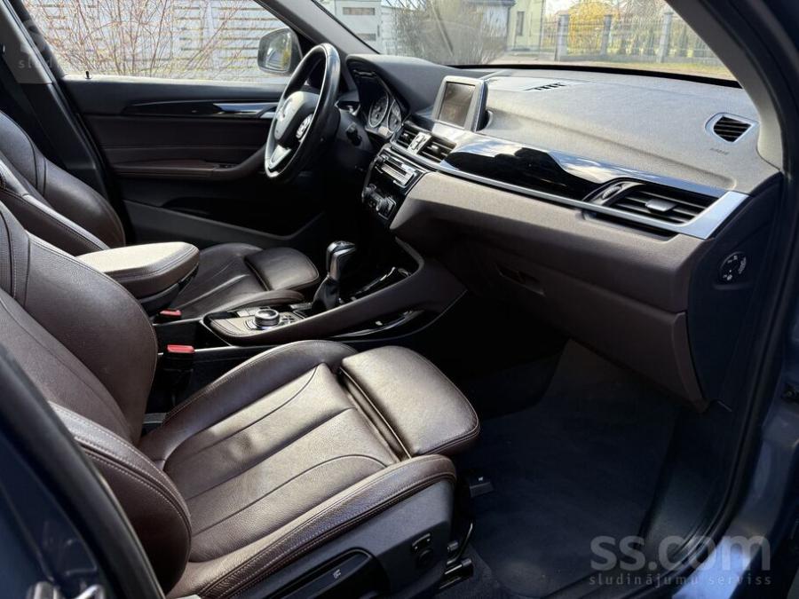 Pelēks BMW X1 2016 Ogre, ar dzinēja tilpumu 2.00 L un nobraukumu 273 tūkst. km par 13450 €, foto 15 vietnē AUTOMOTO.COM.LV