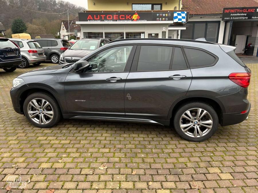Grey BMW X1 2017 in Kaunas, with an engine capacity of 2.00 L and mileage of 98 thousand km for 23121 €, photo 1 on AUTOMOTO.COM.LV