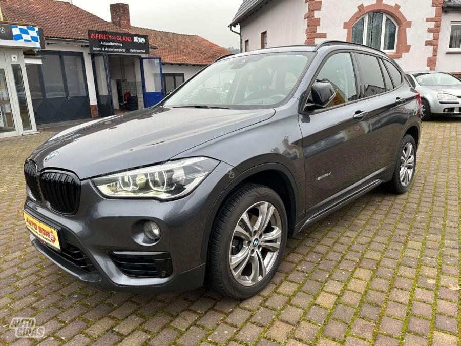 Grey BMW X1 2017 in Kaunas, with an engine capacity of 2.00 L and mileage of 98 thousand km for 23121 €, photo 2 on AUTOMOTO.COM.LV