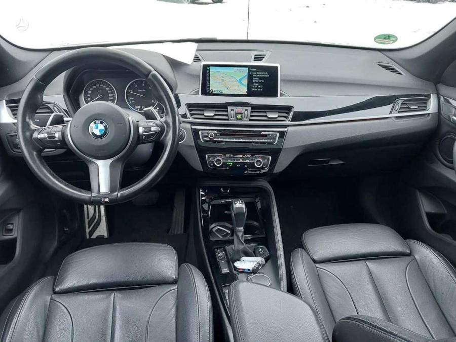 Grey BMW X1 2017 in Vilnius, with an engine capacity of 2.00 L and mileage of 192 thousand km for 16800 €, photo 8 on AUTOMOTO.COM.LV