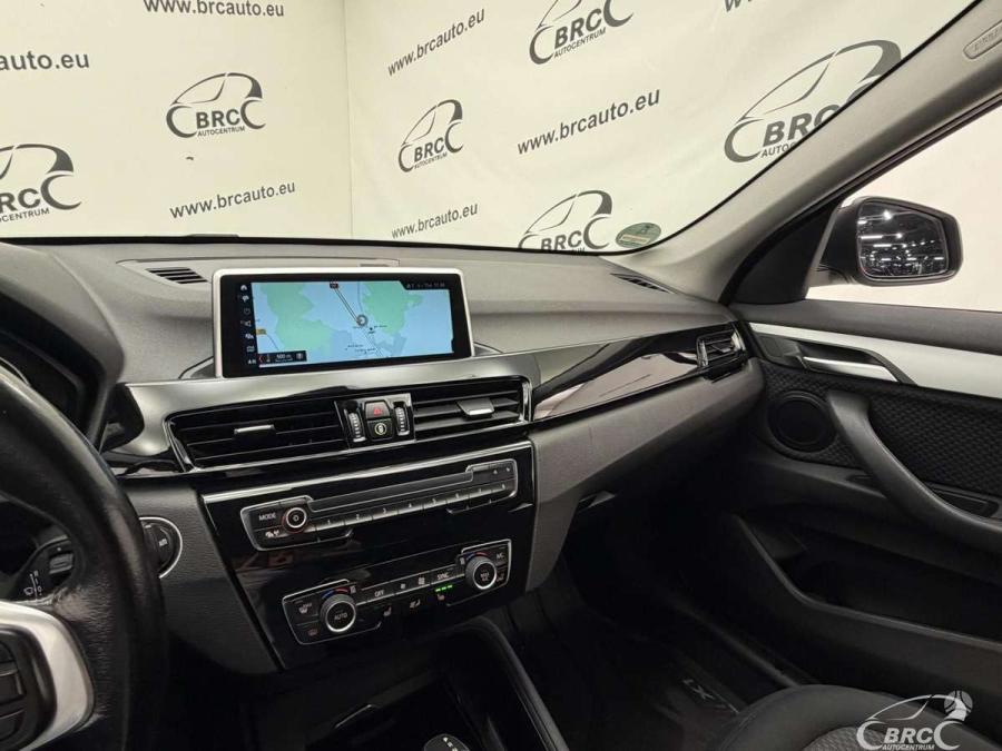 Grey BMW X1 2017 in Vilnius, with an engine capacity of 2.00 L and mileage of 280 thousand km for 12900 €, photo 26 on AUTOMOTO.COM.LV