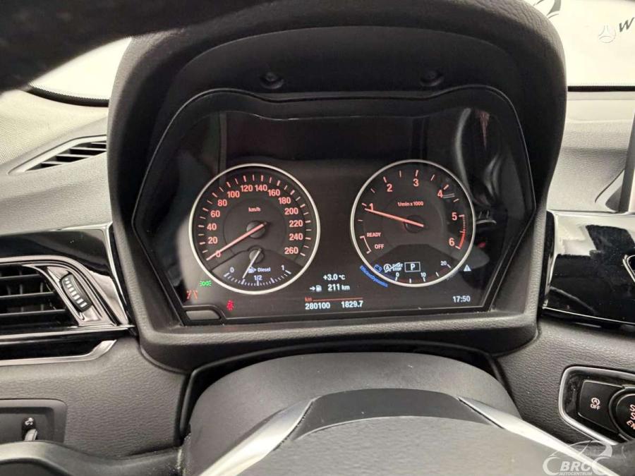 Grey BMW X1 2017 in Vilnius, with an engine capacity of 2.00 L and mileage of 280 thousand km for 12900 €, photo 30 on AUTOMOTO.COM.LV
