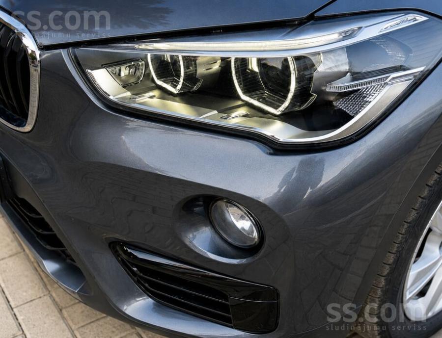 Grey BMW X1 2017 in Riga, with an engine capacity of 2.00 L and mileage of 239 thousand km for 13395 €, photo 13 on AUTOMOTO.COM.LV