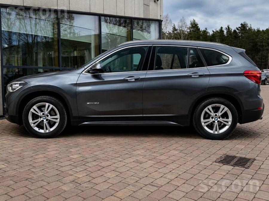 Grey BMW X1 2017 in Riga, with an engine capacity of 2.00 L and mileage of 239 thousand km for 13395 €, photo 15 on AUTOMOTO.COM.LV