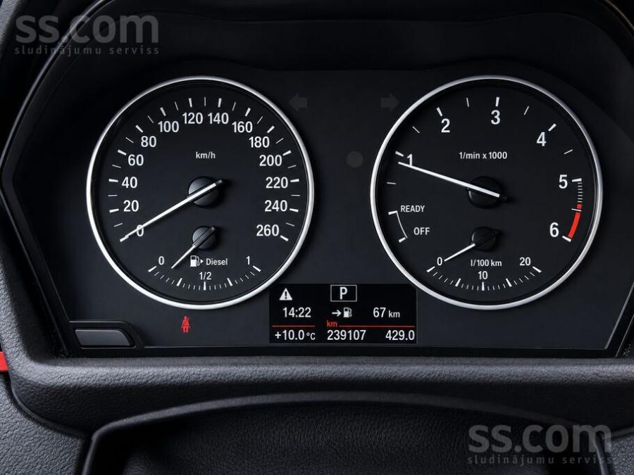 Grey BMW X1 2017 in Riga, with an engine capacity of 2.00 L and mileage of 239 thousand km for 13395 €, photo 16 on AUTOMOTO.COM.LV