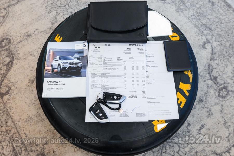Grey BMW X1 2017 in Tallinn, with an engine capacity of 2.00 L and mileage of 136 thousand km for 15990 €, photo 31 on AUTOMOTO.COM.LV