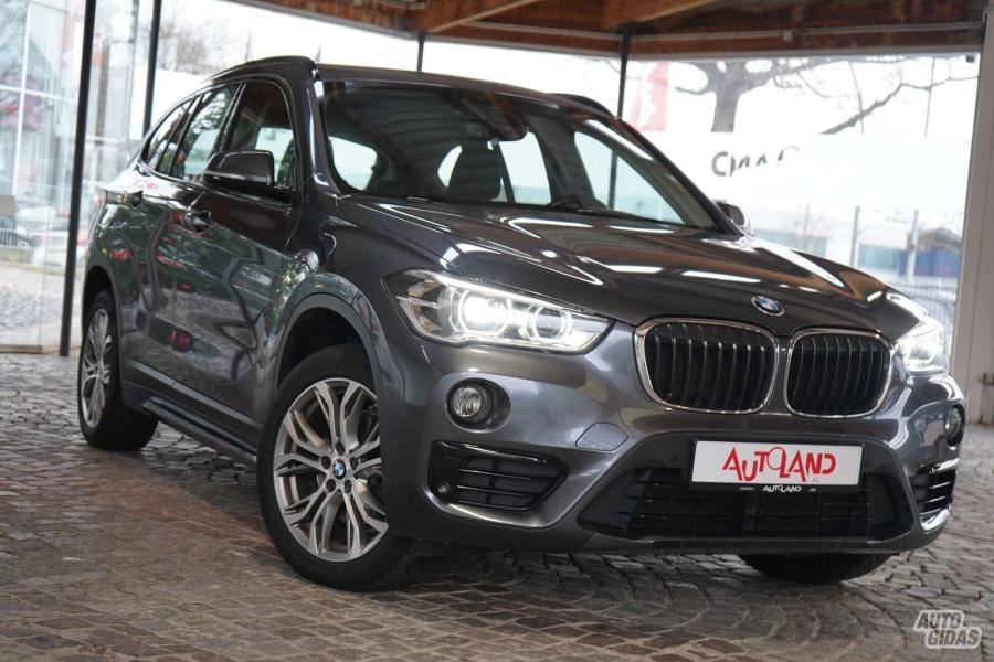 Grey BMW X1 2018 in Kaunas, with an engine capacity of 2.00 L and mileage of 59 thousand km for 26510 €, photo 7 on AUTOMOTO.COM.LV