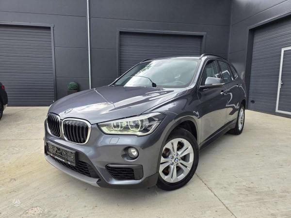 Grey BMW X1 2018 in Utena, with an engine capacity of 2.00 L and mileage of 271 thousand km for 12490 €, photo 1 on AUTOMOTO.COM.LV