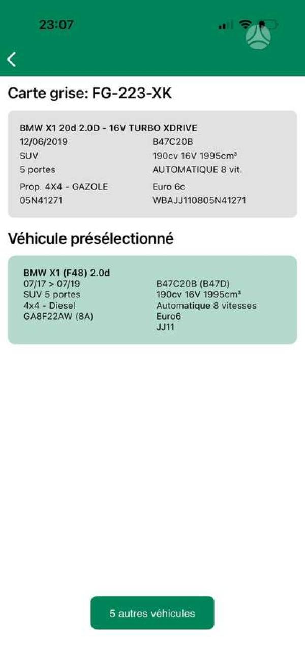 Серый БМВ Х1 2019 в Вильнюс, объемом двигателя 2.00 л и пробегом 220 тыс. км за 14800 €, фото 5 на AUTOMOTO.COM.LV