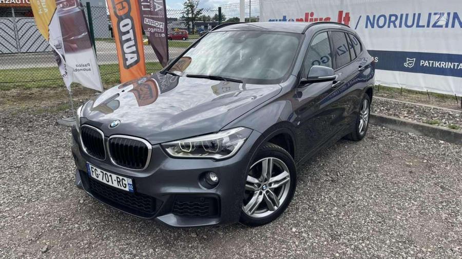 Grey BMW X1 2019 in Marijampole, with an engine capacity of 2.00 L and mileage of 373 thousand km for 12900 €, photo 7 on AUTOMOTO.COM.LV
