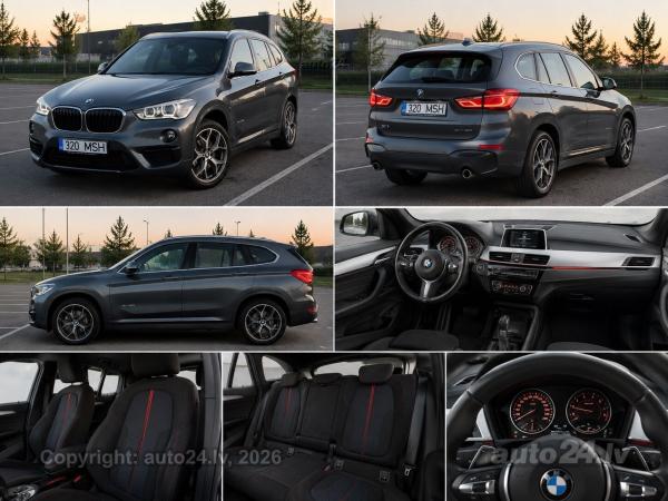 Grey BMW X1 2019 in Tallinn, with an engine capacity of 2.00 L and mileage of 70 thousand km for 24900 €, photo 2 on AUTOMOTO.COM.LV