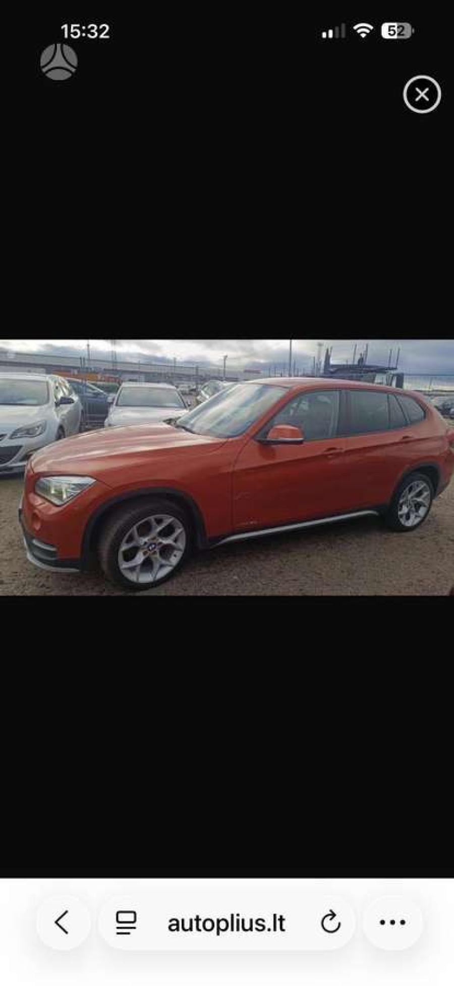 Oranžs BMW X1 2015 Kauņa, ar dzinēja tilpumu 2.00 L un nobraukumu 153 tūkst. km par 7900 €, foto 4 vietnē AUTOMOTO.COM.LV