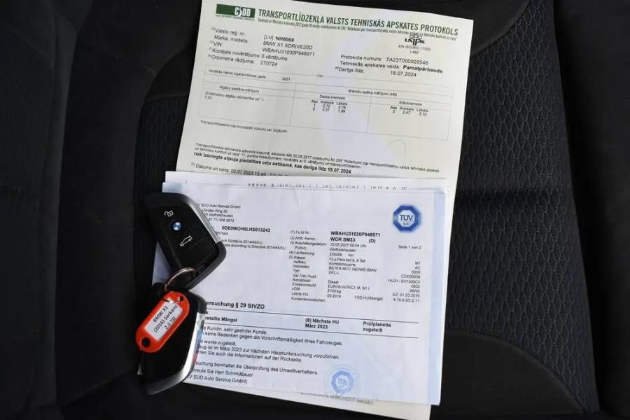 Красный БМВ Х1 2016 в Талси, объемом двигателя 2.00 л и пробегом 270 тыс. км за 13200 €, фото 41 на AUTOMOTO.COM.LV