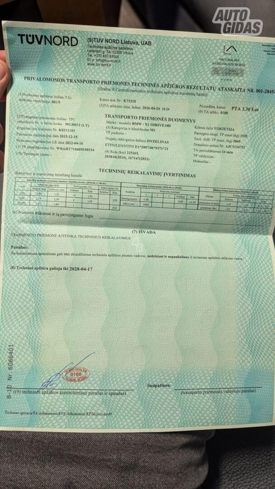 Белый БМВ Х1 2015 в Шяуляй, объемом двигателя 2.00 л и пробегом 228 тыс. км за 9500 €, фото 30 на AUTOMOTO.COM.LV