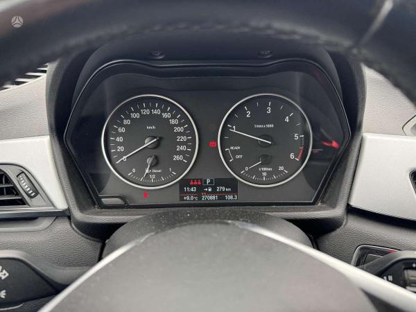White BMW X1 2016 in Jonava, with an engine capacity of 2.00 L and mileage of 272 thousand km for 11700 €, photo 11 on AUTOMOTO.COM.LV