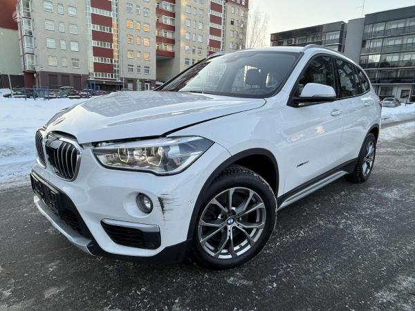 White BMW X1 2016 in Vilnius, with an engine capacity of 2.00 L and mileage of 142 thousand km for 9400 €, photo 1 on AUTOMOTO.COM.LV