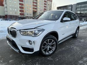 White BMW X1 2016 in Vilnius, with an engine capacity of 2.00 L and mileage of 142 thousand km for 9400 €, photo  on AUTOMOTO.COM.LV