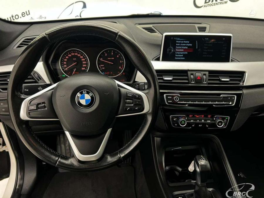 White BMW X1 2016 in Vilnius, with an engine capacity of 2.00 L and mileage of 120 thousand km for 15500 €, photo 15 on AUTOMOTO.COM.LV