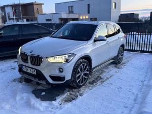 White BMW X1 2017 in Vilnius, with an engine capacity of 2.00 L and mileage of 85 thousand km for 17500 €, photo  on AUTOMOTO.COM.LV