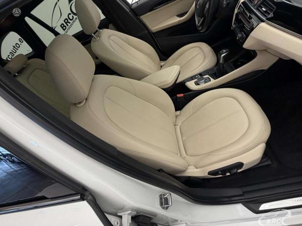 White BMW X1 2017 in Vilnius, with an engine capacity of 2.00 L and mileage of 105 thousand km for 15500 €, photo 6 on AUTOMOTO.COM.LV