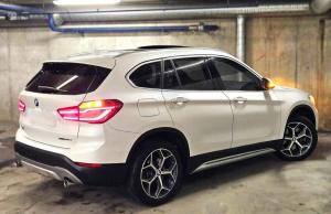 White BMW X1 2018 in Klaipeda, with an engine capacity of 2.00 L and mileage of 225 thousand km for 15450 €, photo 4 on AUTOMOTO.COM.LV