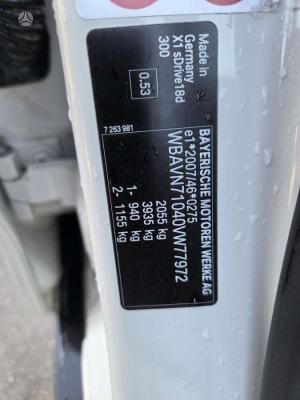 White BMW X1 2012 in Taurage, with an engine capacity of 2.00 L and mileage of 221 thousand km for 6650 €, photo 16 on AUTOMOTO.COM.LV