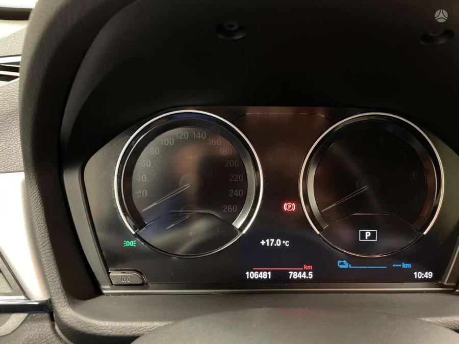 Yellow BMW X1 2021 in Vilnius, with an engine capacity of 2.00 L and mileage of 106 thousand km for 18634 €, photo 14 on AUTOMOTO.COM.LV