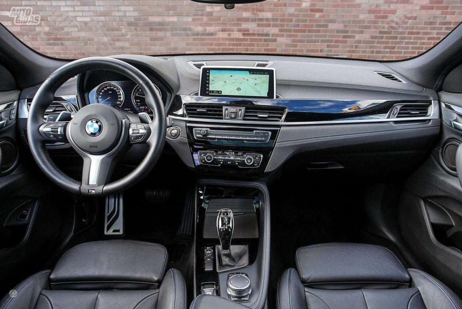 Black BMW X2 2018 in Kaunas, with an engine capacity of 2.00 L and mileage of 152 thousand km for 19450 €, photo 14 on AUTOMOTO.COM.LV