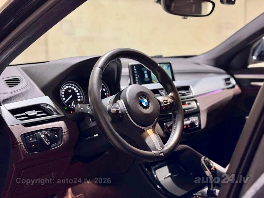 Black BMW X2 2019 in Tallinn, with an engine capacity of 2.00 L and mileage of 211 thousand km for 20650 €, photo 12 on AUTOMOTO.COM.LV