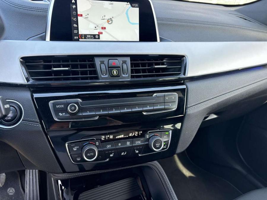 Black BMW X2 2019 in Vilnius, with an engine capacity of 2.00 L and mileage of 240 thousand km for 14300 €, photo 17 on AUTOMOTO.COM.LV
